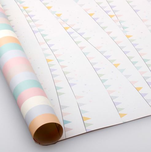 Party Flag Pattern Double Sided Printing Wrapping Paper 10 Sheets on Luulla