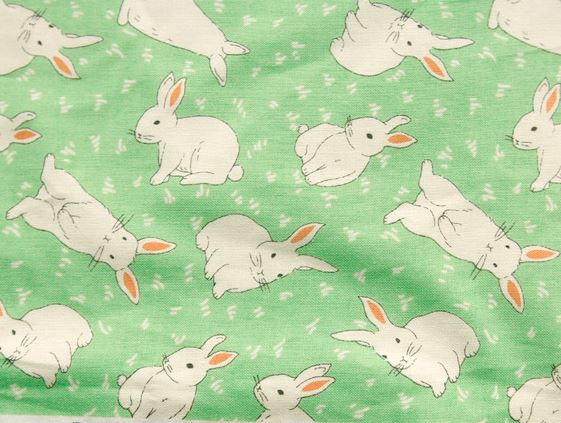 Scandinavian Vintage Rabbit Design Fabric on Luulla