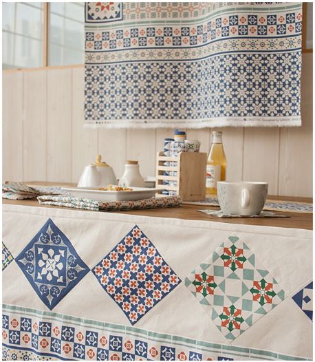 Scandinavian Style Iznik Design Fabric Panel, 18 Designs Fabric Package ...